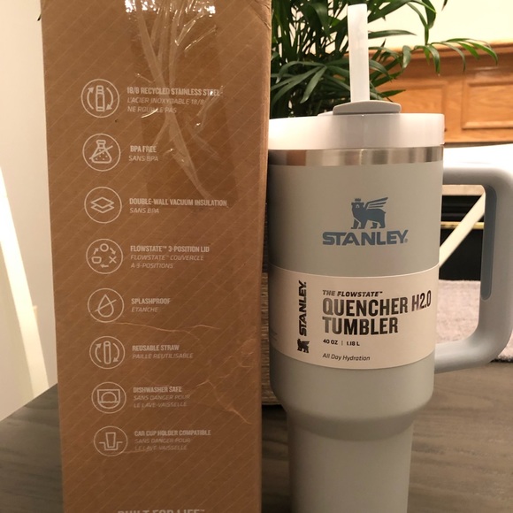 Stanley | Dining | Nwt Stanley 4oz Quencher H20 Tumbler In Fog | Poshmark